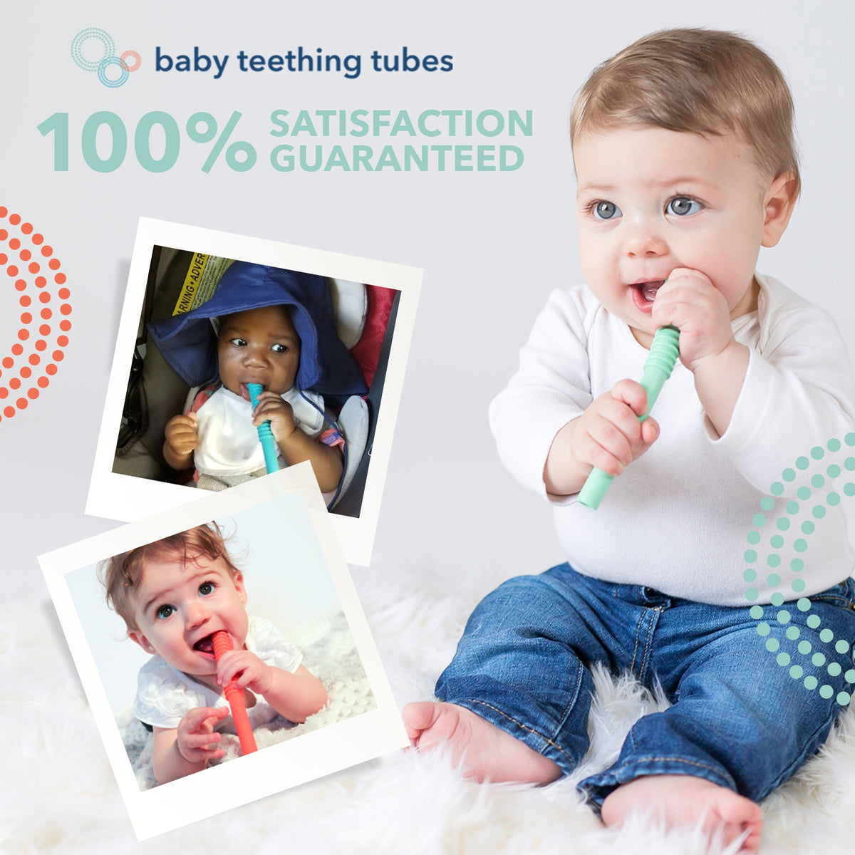 Baby Teething Tubes® - Teal